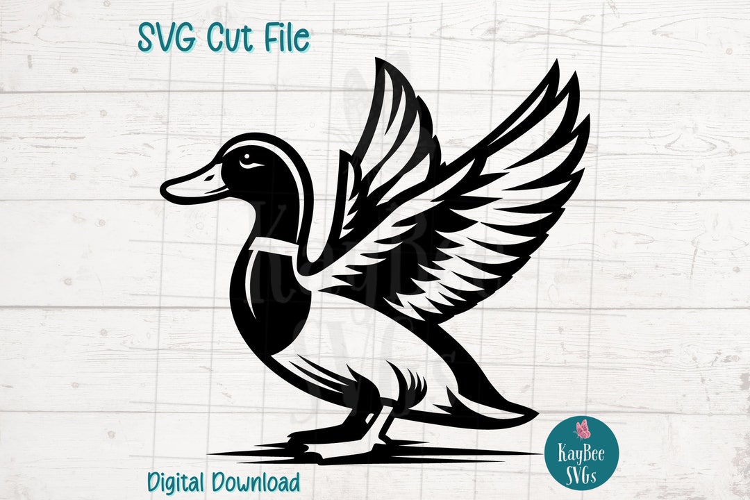 Mallard Duck Svg Cut File For Cricut Silhouette Digital Download Printable Clipart