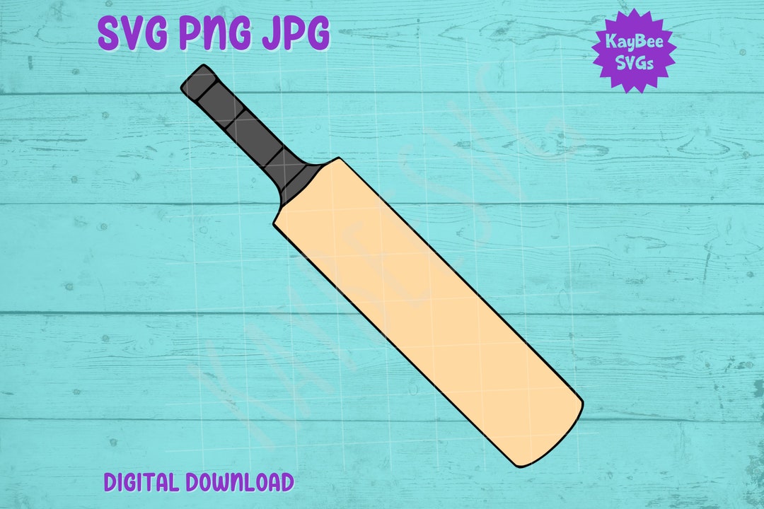 Cricket Bat SVG PNG JPG Clipart Digital Cut File Download for - Etsy