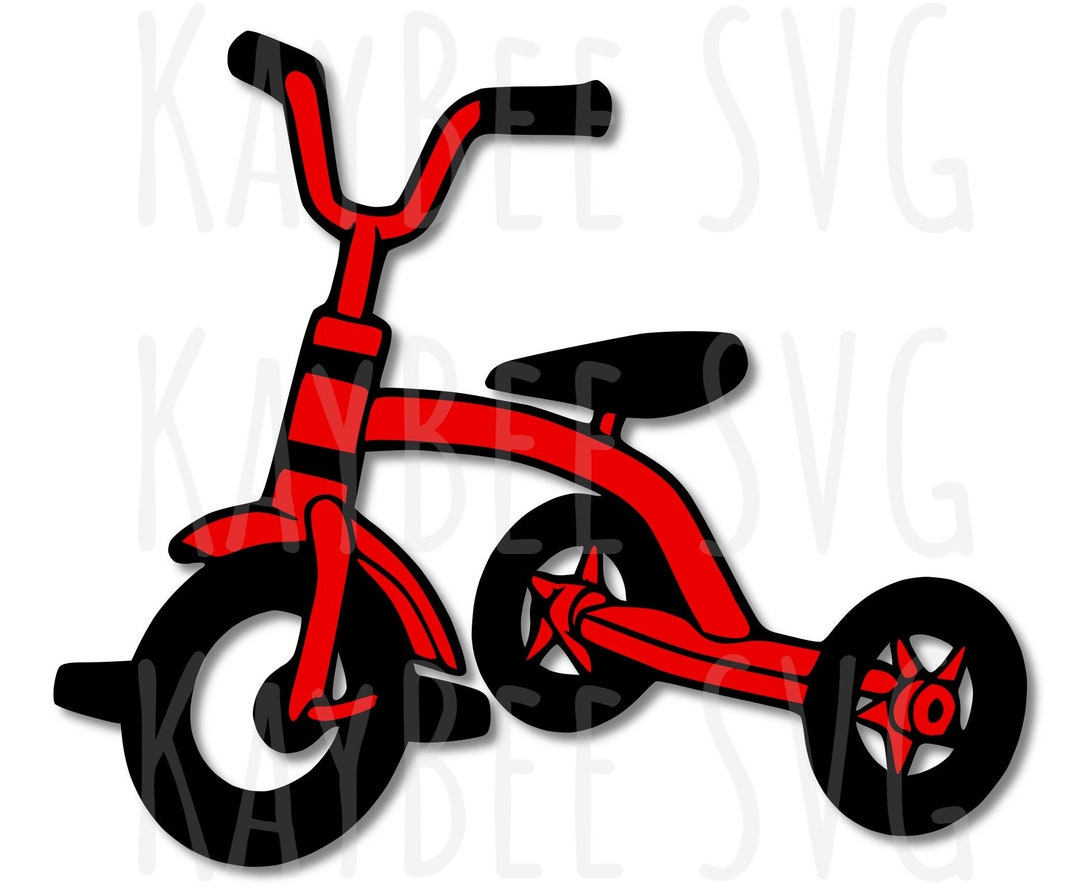 Child's Tricycle SVG PNG JPG Clipart Digital Cut File Download for ...