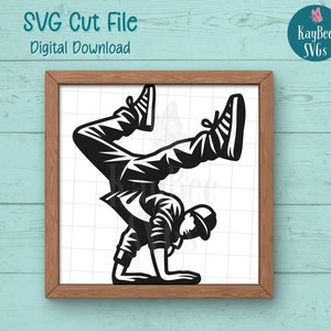 Break Dancer SVG Cut File for Cricut, Silhouette, Digital Download ...