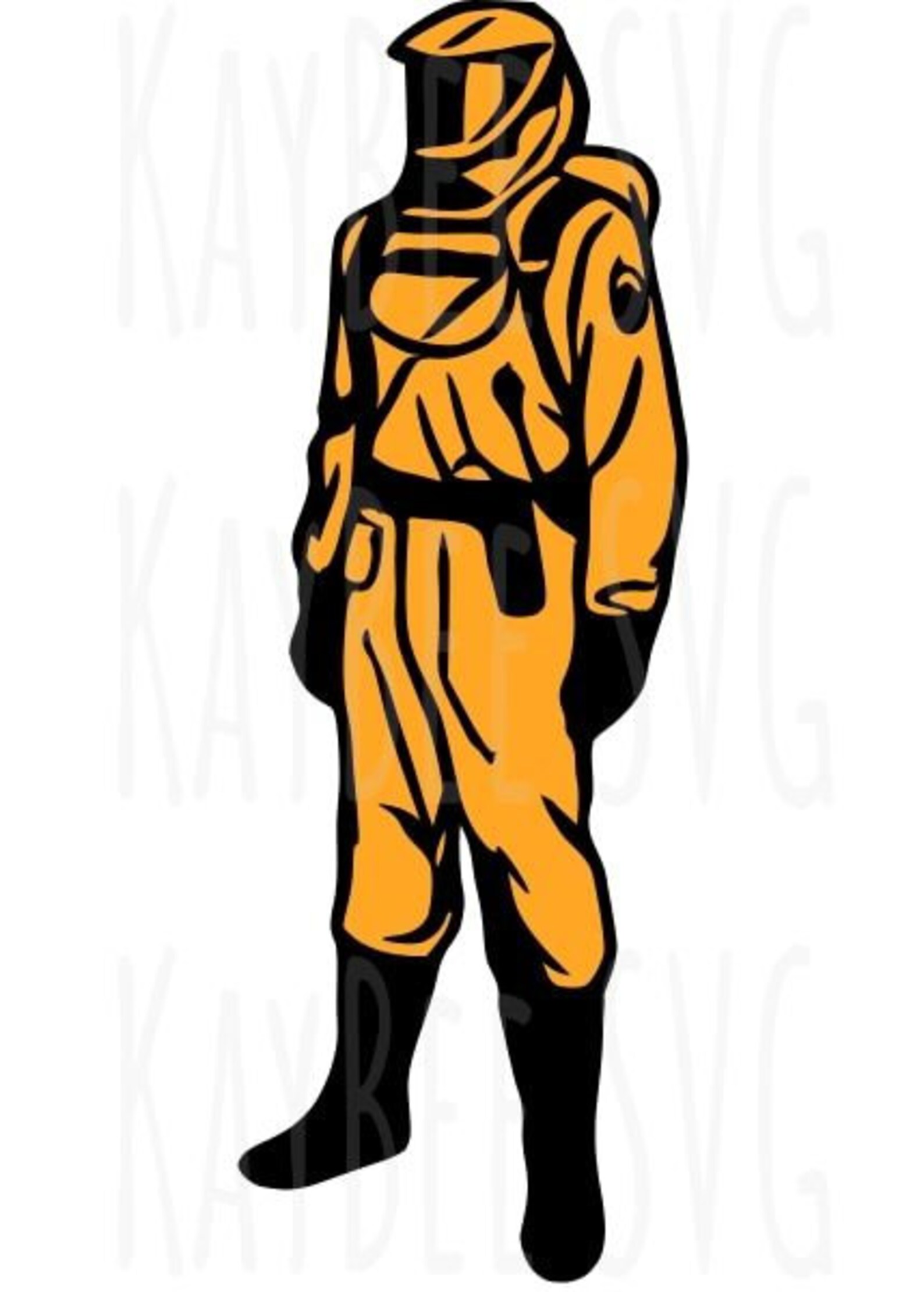 Hazmat Suit SVG PNG JPG Clipart Digital Cut File Download for | Etsy
