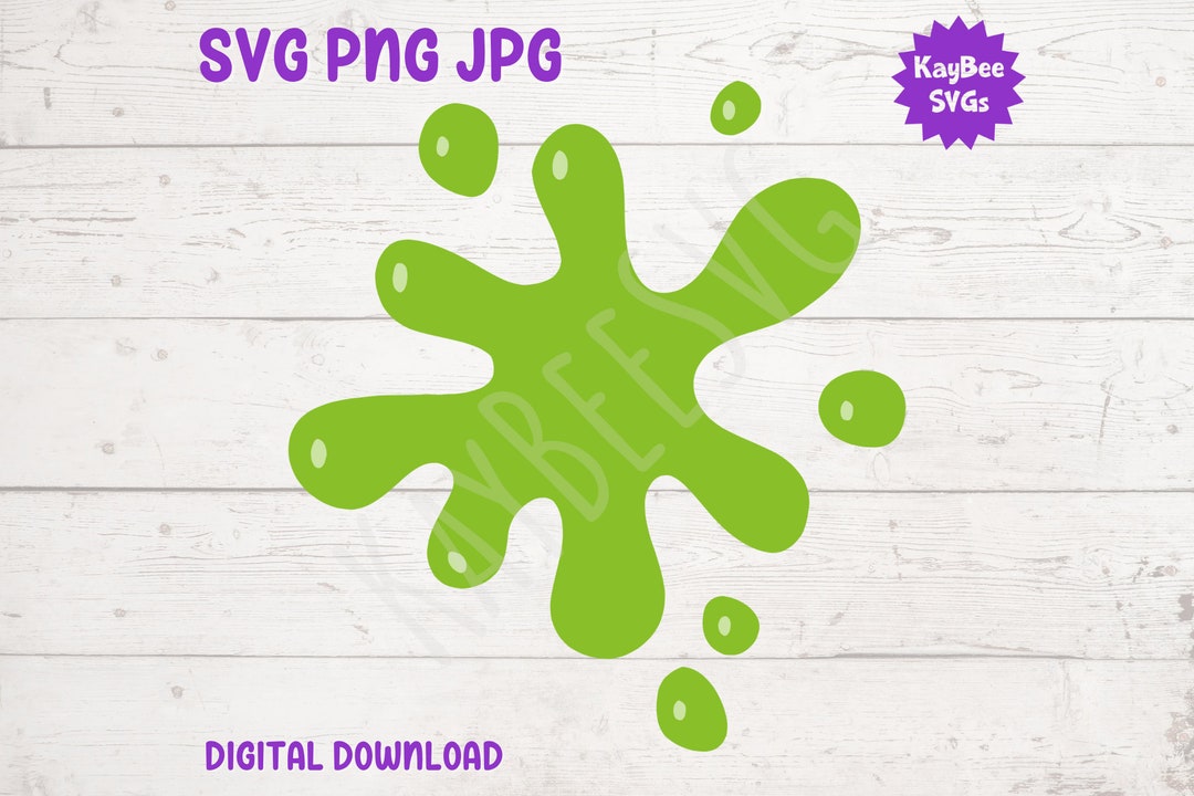 Green Slime SVG PNG JPG Clipart Digital Cut File Download for - Etsy
