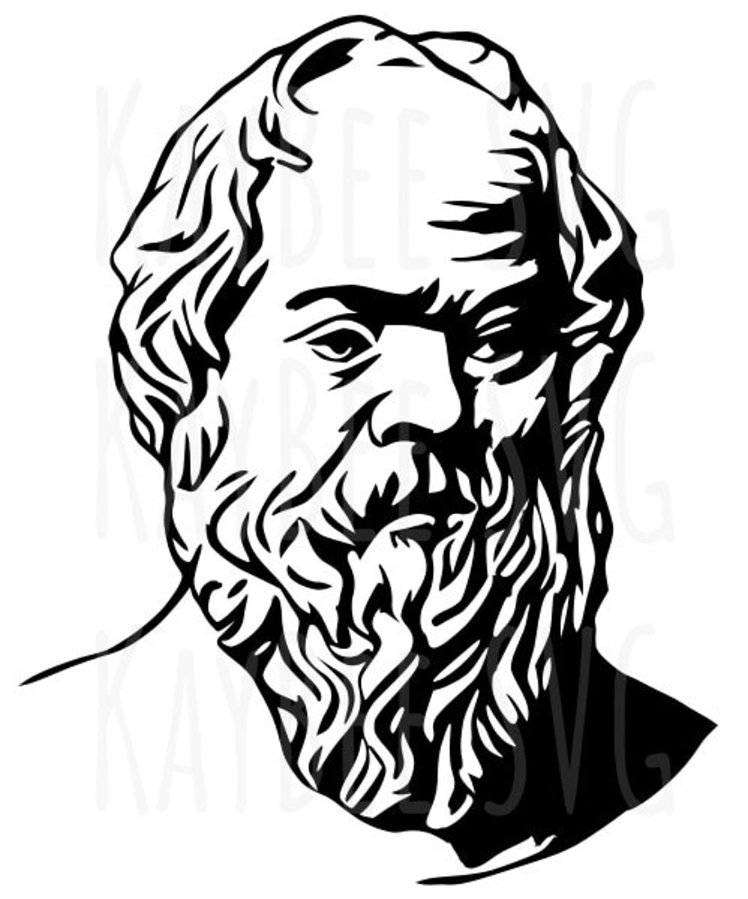 Socrates SVG PNG JPG Clipart Digital Cut File Download for Cricut ...