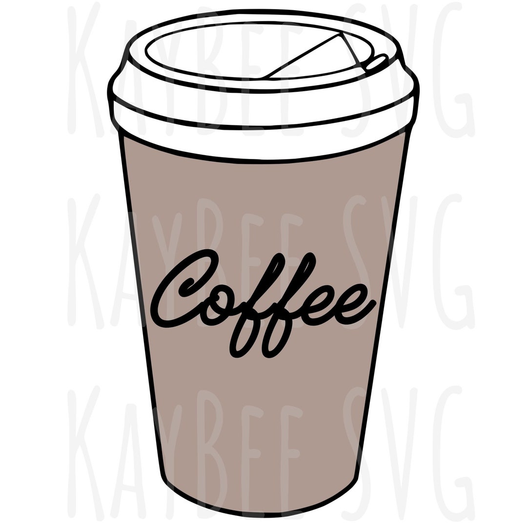 Coffee To-go Takeaway Cup SVG PNG JPG Clipart Digital Cut File - Etsy ...