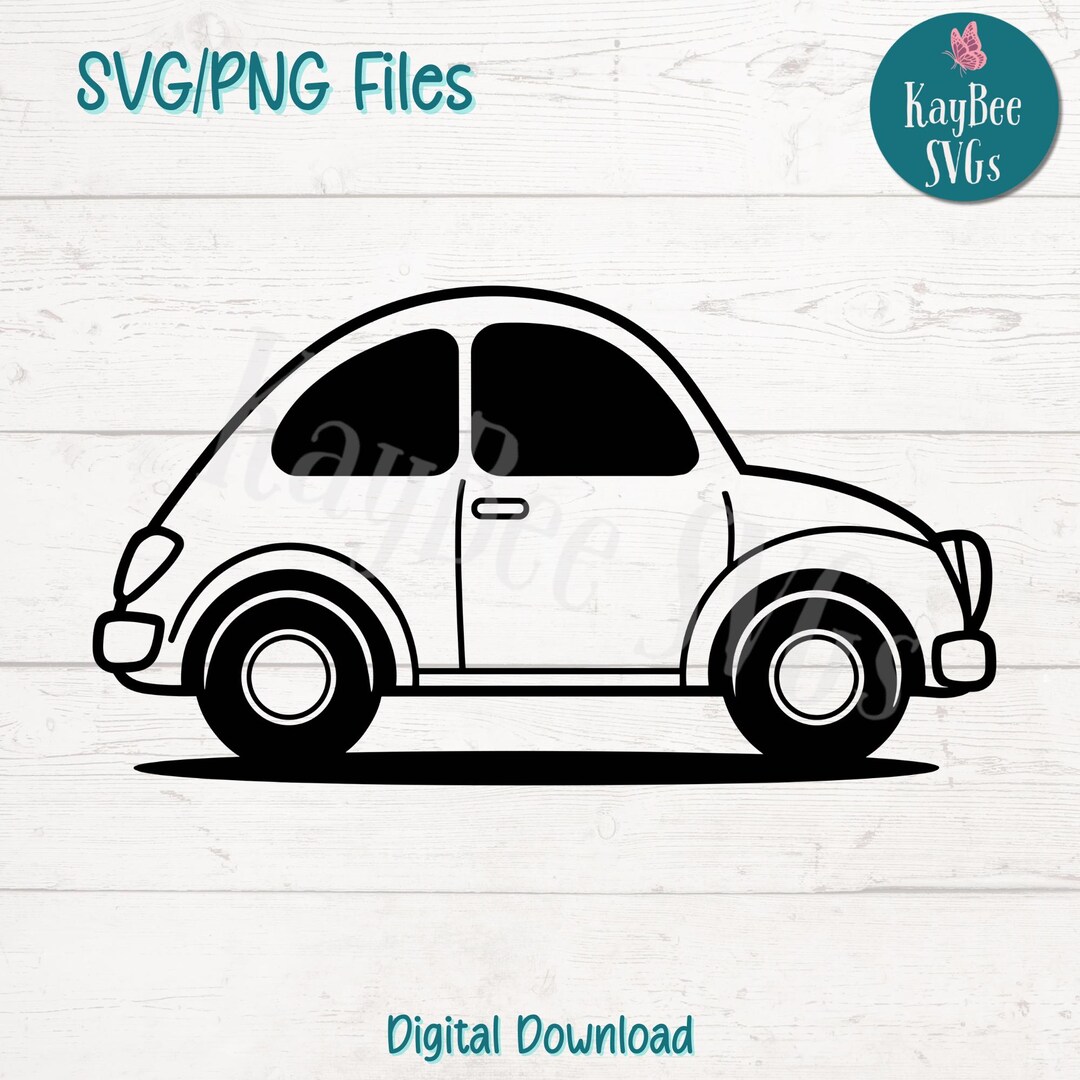 Car SVG PNG Clipart Cut Files for Cricut, Silhouette, Laser Engraving ...