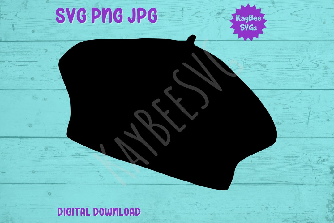 Beret SVG PNG JPG Clipart Digital Cut File Download for Cricut ...