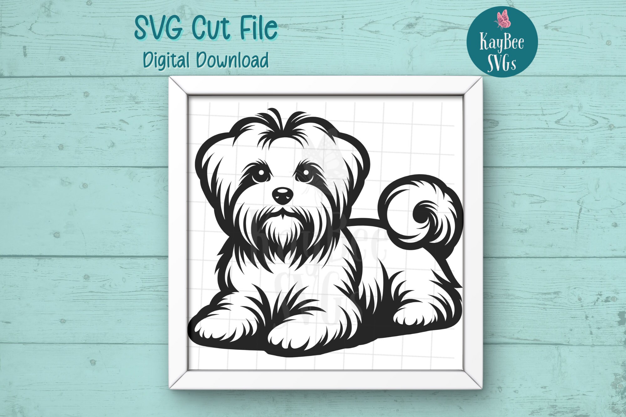 Maltese Dog SVG: Laser Engraving, Cricut Cut File (digital) - Etsy