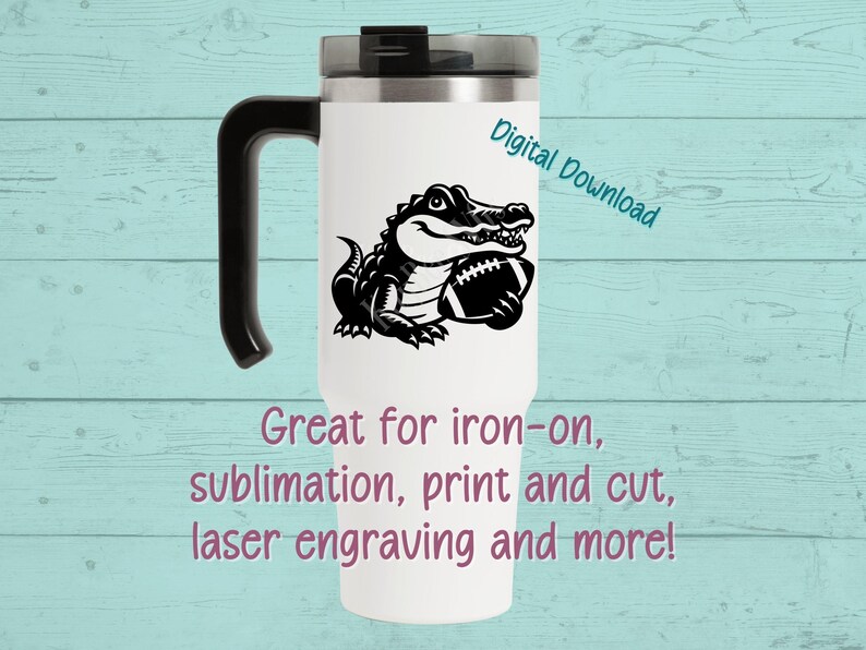 Crocodile/alligator With Football SVG PNG Clipart Cut Files for Cricut ...