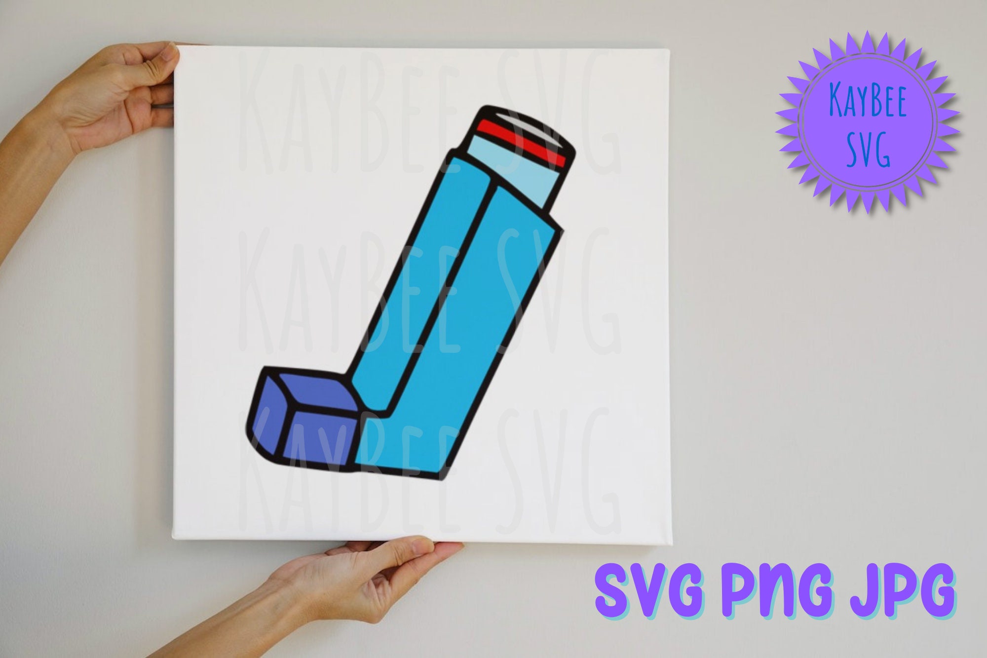 Asthma Inhaler SVG PNG JPG Clipart Cut File Download for - Etsy