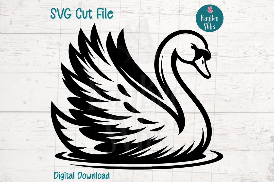 Swan SVG Cut File for Cricut, Silhouette, Digital Download, Printable ...