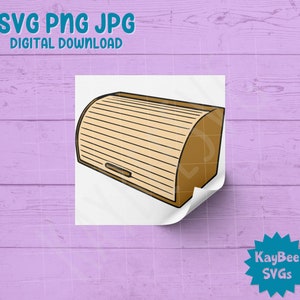Bread Box Breadbox SVG PNG JPG Clipart Digital Cut File Download for ...
