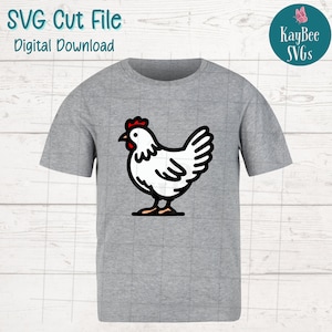 Chicken SVG Cut File for Cricut, Silhouette, Digital Download ...