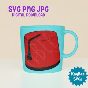 Fez SVG PNG JPG Clipart Digital Cut File Download for Cricut Silhouette ...