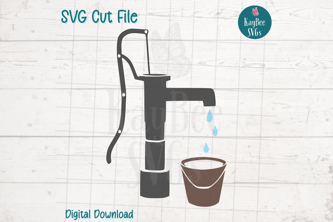 Water Pump SVG Cut File for Cricut, Silhouette, Digital Download ...