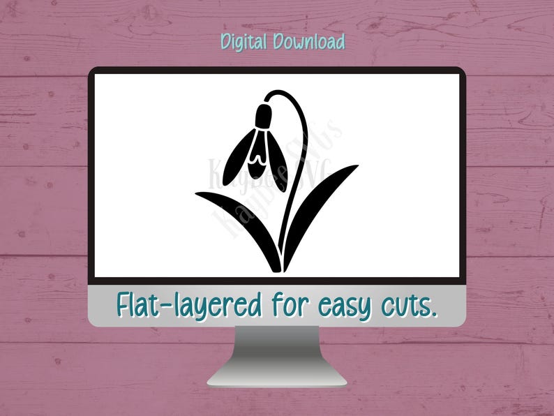 Snowdrop Flower SVG PNG Clipart Cut Files for Cricut, Silhouette ...