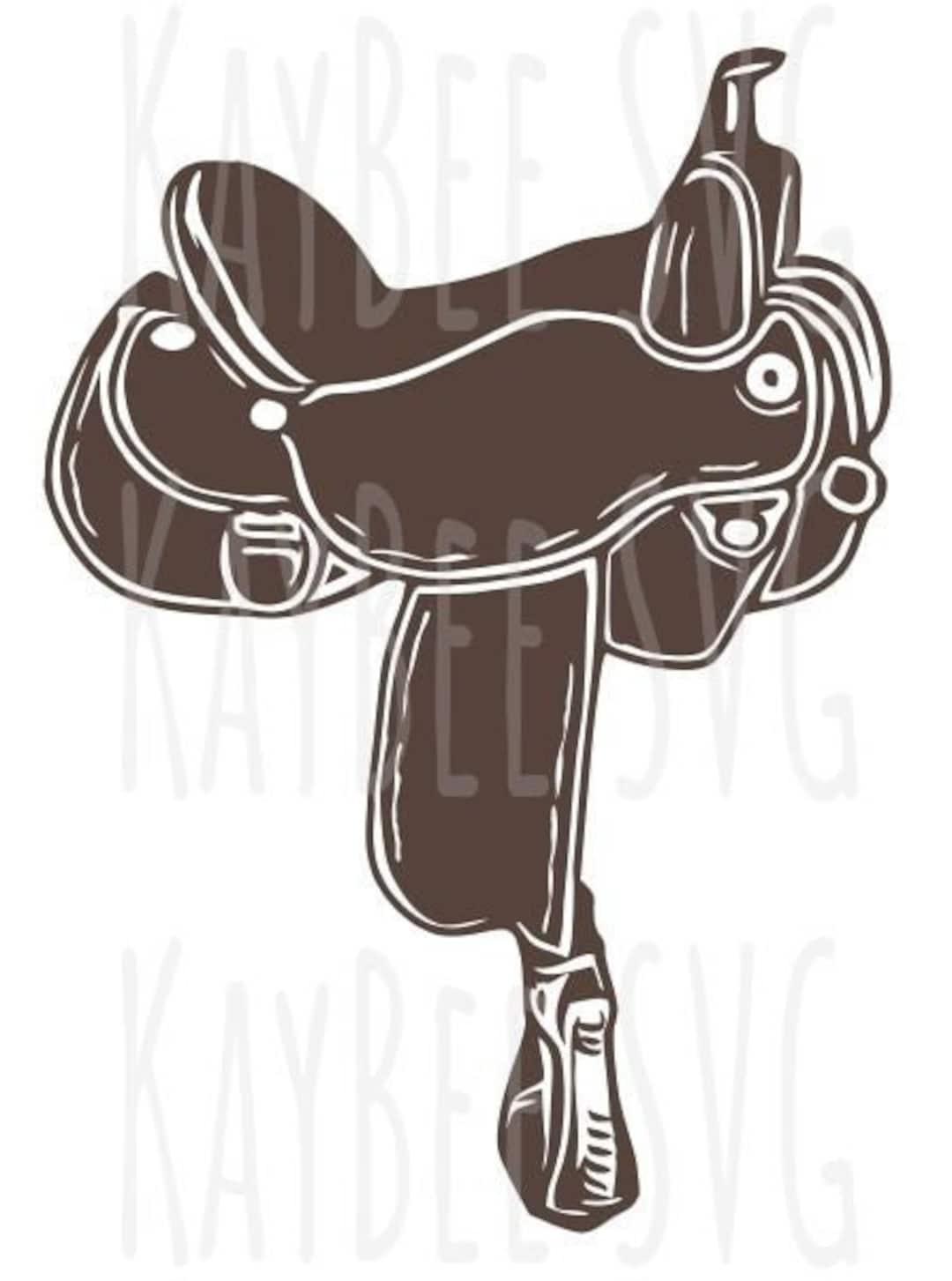 Western Horse Saddle SVG PNG JPG Clipart Digital Cut File Download for ...