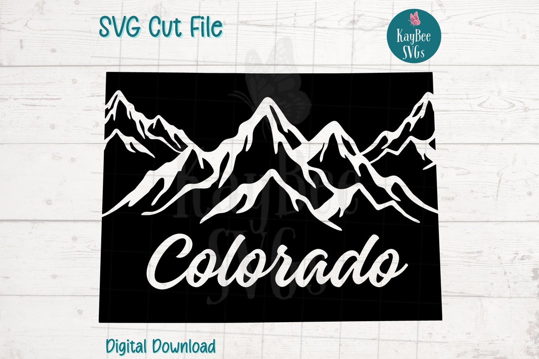 Colorado SVG Cut File for Cricut, Silhouette, Digital Download ...