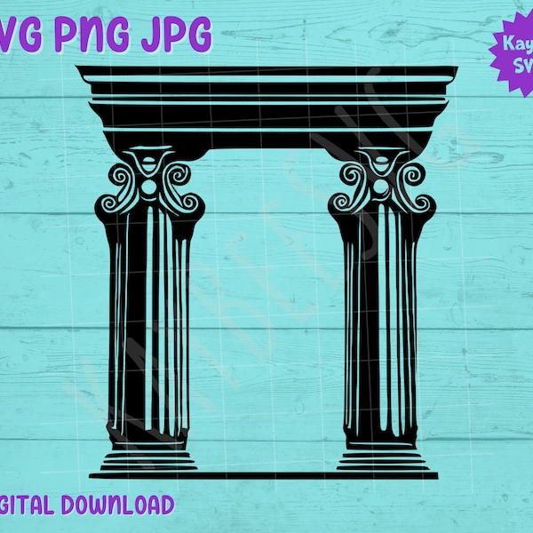 Greek Column Clipart - Etsy