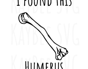 Humerus Svg Cut File - Etsy