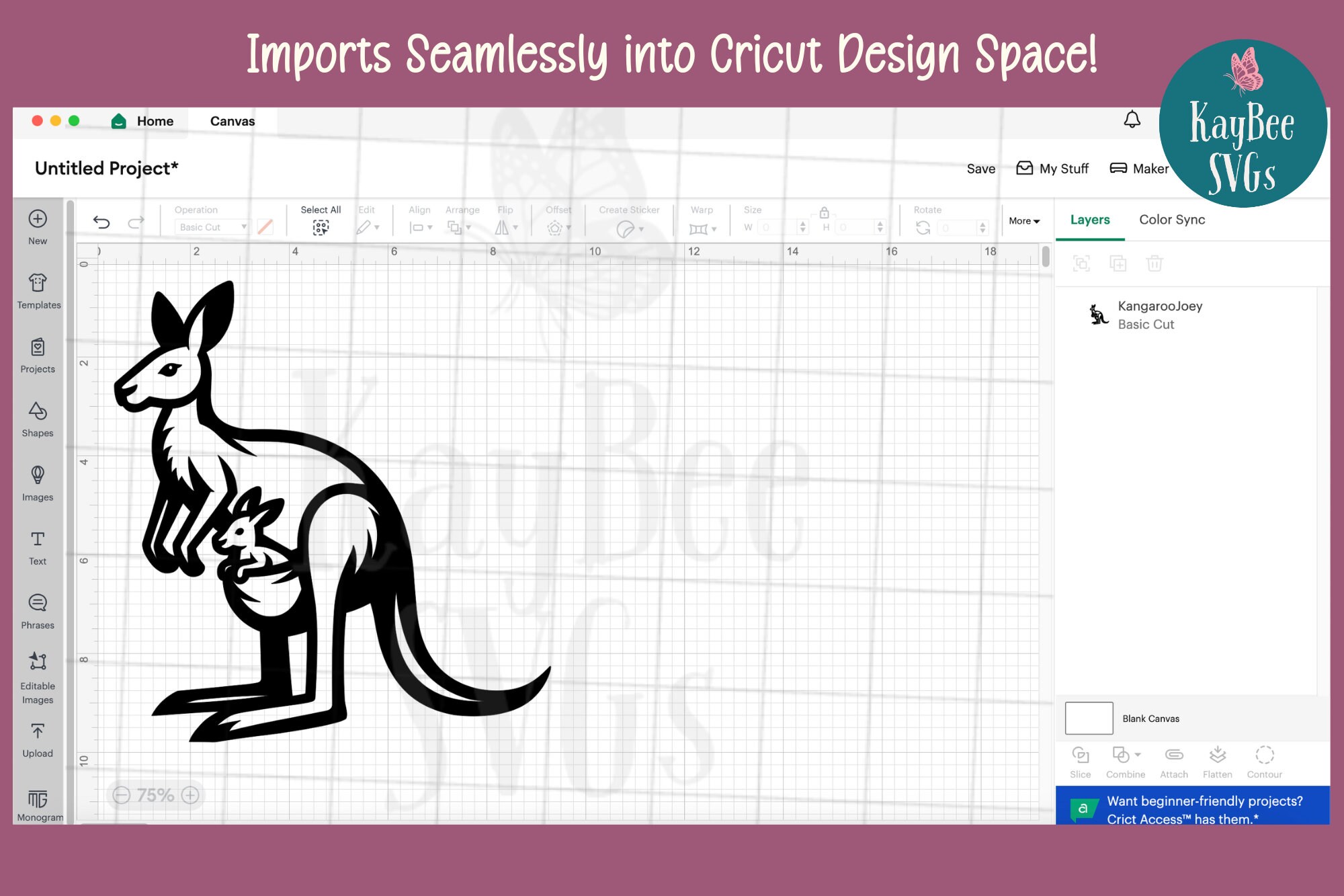 Kangaroo With Joey SVG, PNG, Cut Files (digital Download) - Etsy