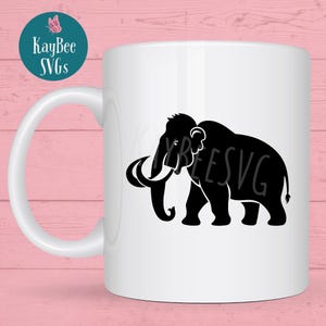 Woolly Mammoth SVG PNG Cut Files for Cricut, Silhouette Digital ...