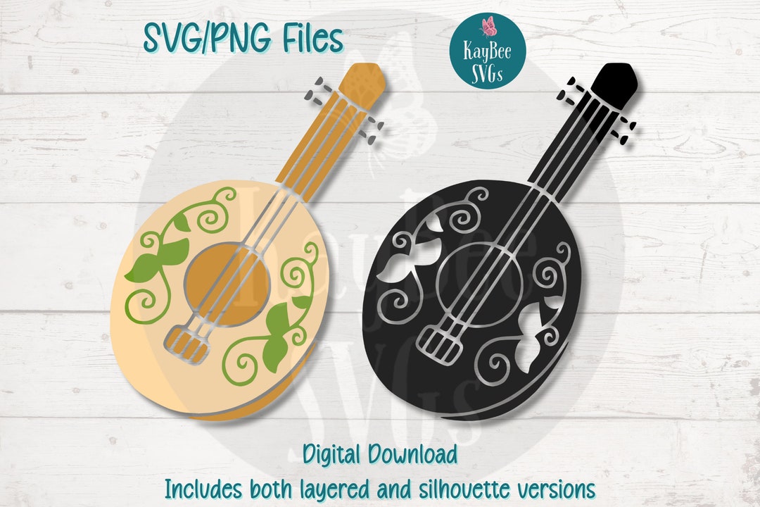 Lute SVG | PNG Cut Files for Cricut, Silhouette, Digital Download ...
