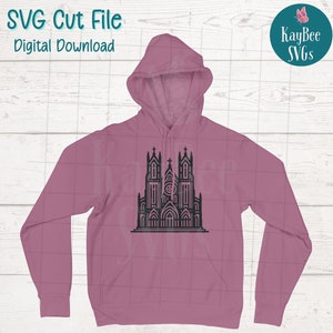 Cathedral SVG Cut File for Cricut, Silhouette, Digital Download ...