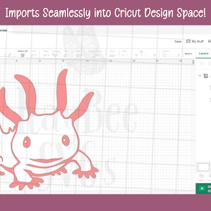 Axolotl SVG Cut File for Cricut, Silhouette, Digital Download ...