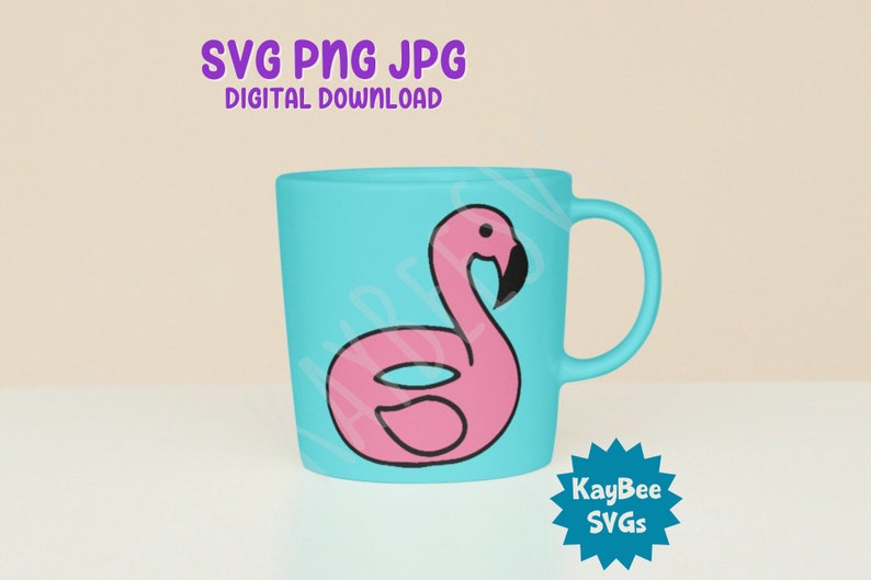 Flamingo Inner Tube SVG PNG Jpg Clipart Digital Cut File - Etsy