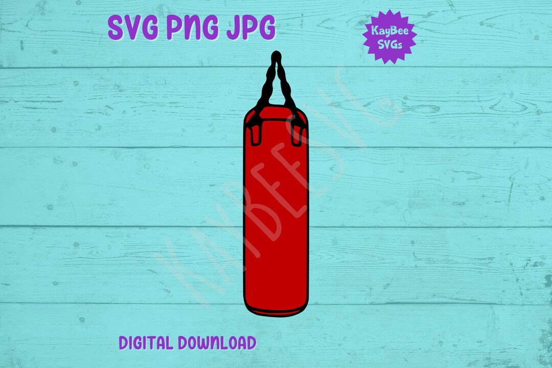 Punching Bag SVG PNG JPG Clipart Digital Cut File Download for - Etsy ...