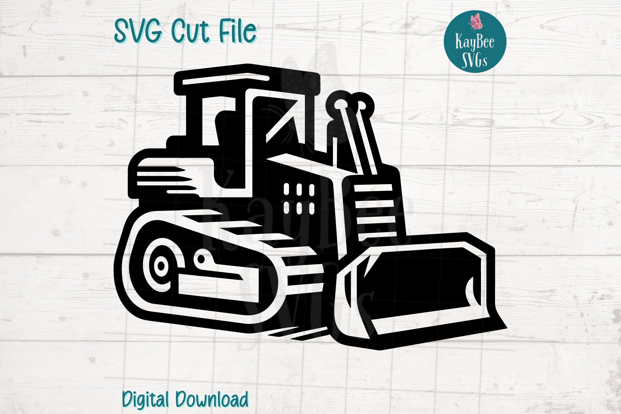 Bulldozer SVG PNG Clipart Cut Files for Cricut, Silhouette, Laser ...