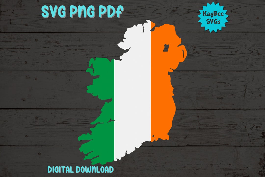 Ireland Map SVG PNG PDF Clipart Digital Cut File Download for Cricut ...
