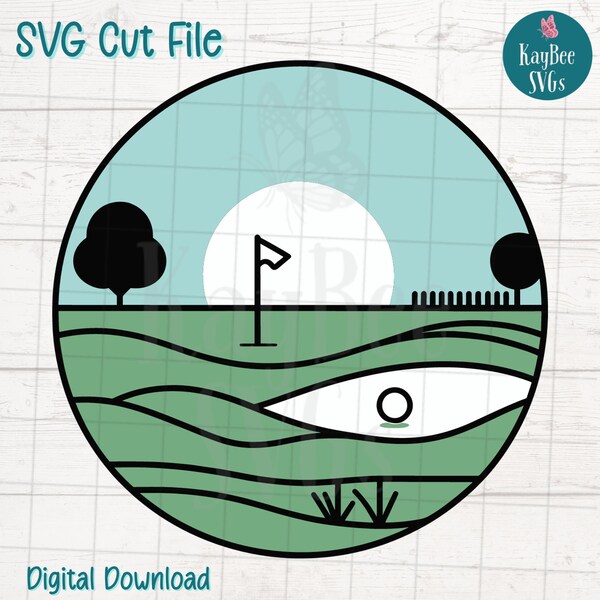 Golf Course Svg - Etsy