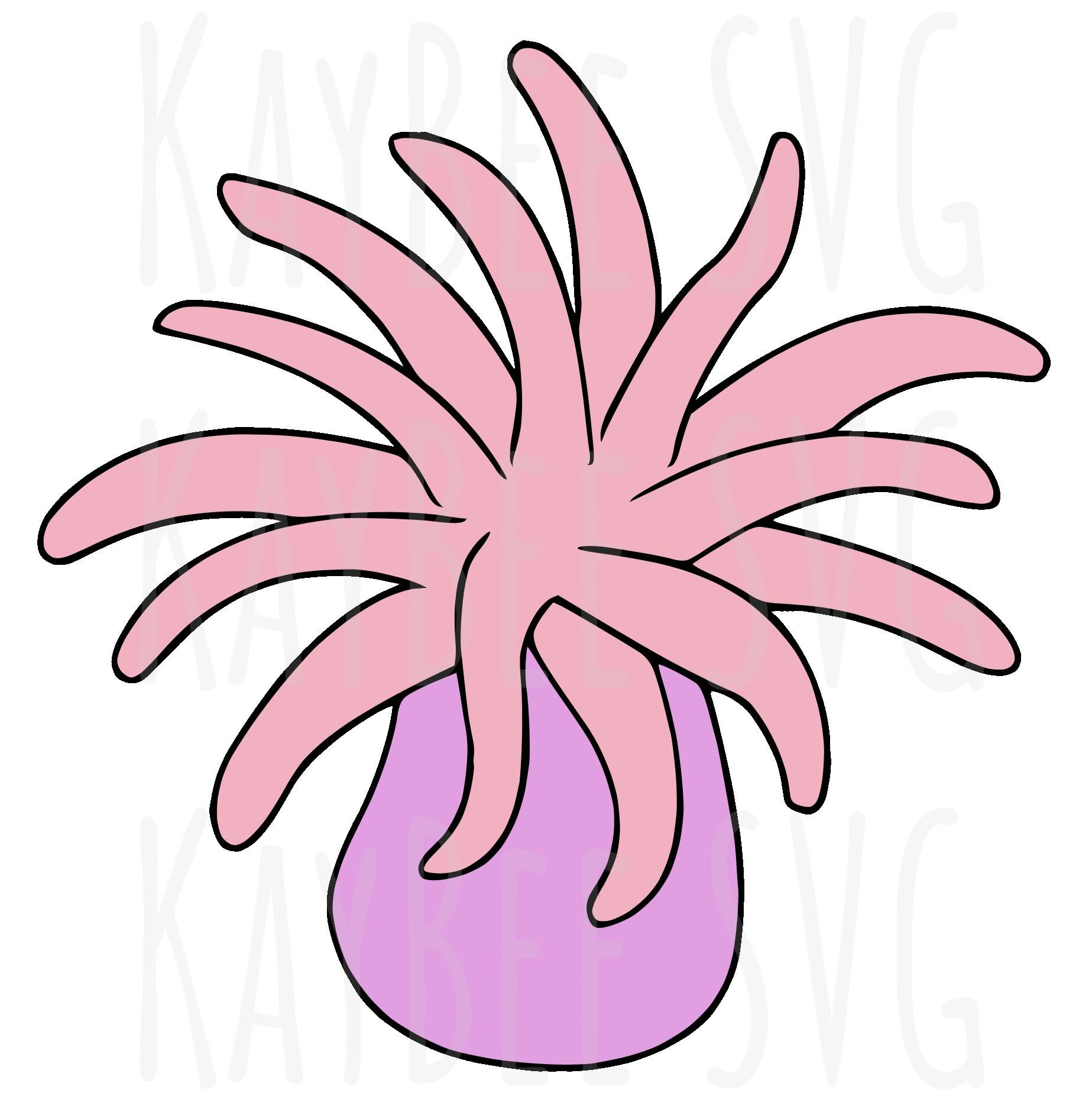 Cartoon Sea Anemone