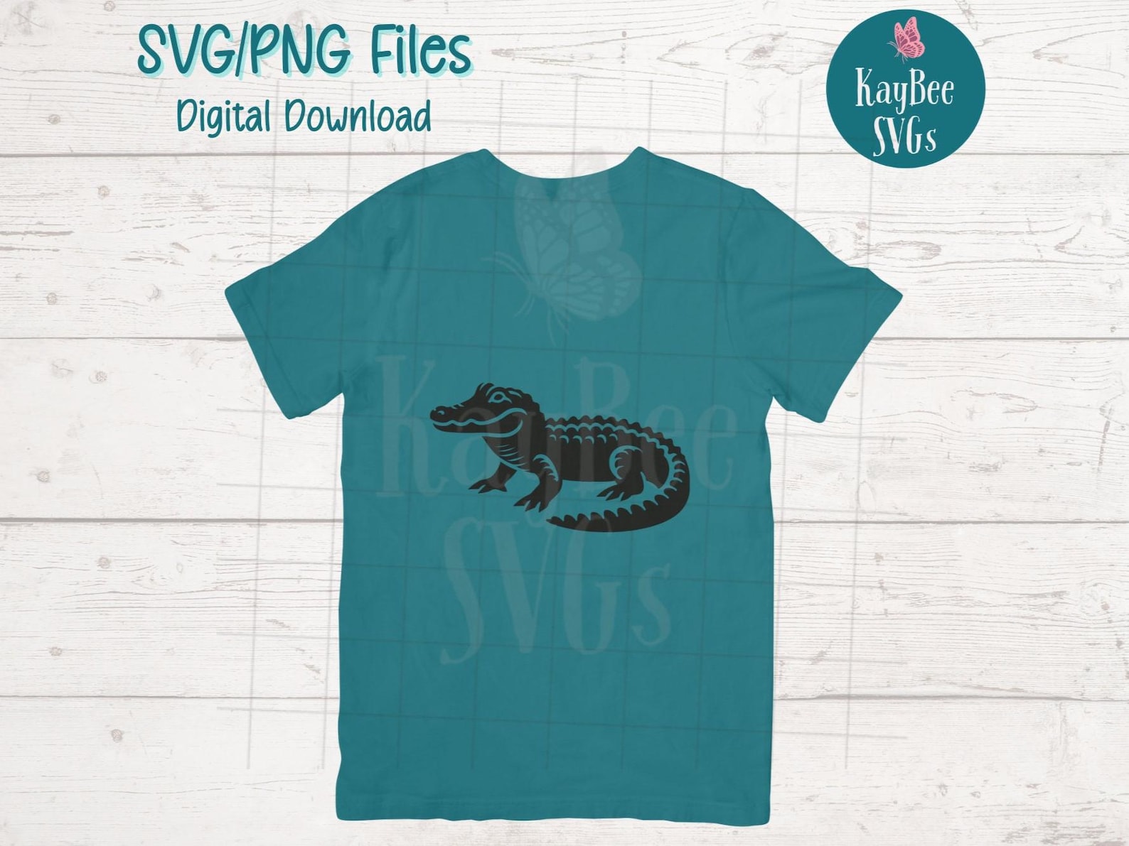 Alligator SVG PNG Clipart Cut Files for Cricut, Silhouette, Laser ...