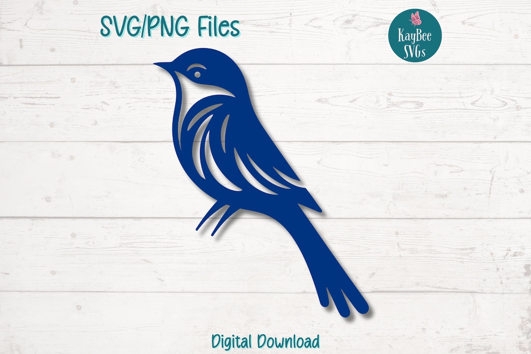 Bluebird SVG | PNG Cut Files for Cricut, Silhouette, Digital Download ...