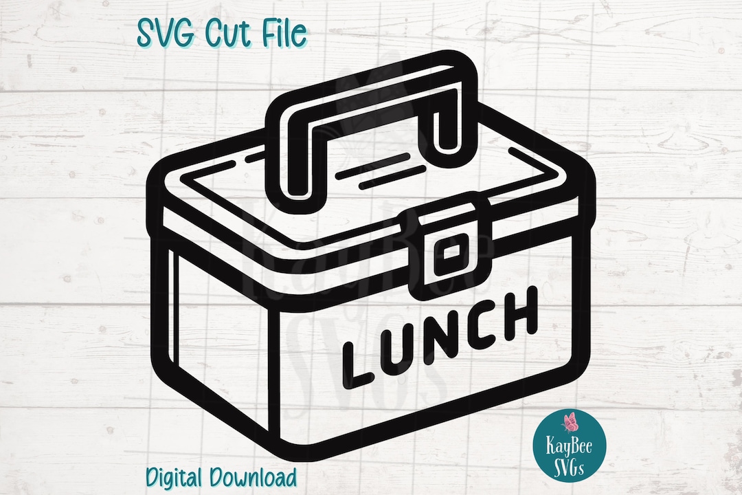 Lunch Box SVG Digital Cut File for Cricut, Silhouette, Engraving ...