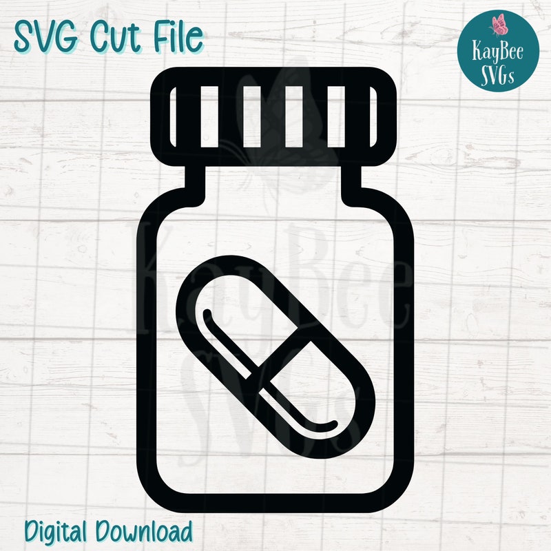 Pill Bottle Clipart - Etsy