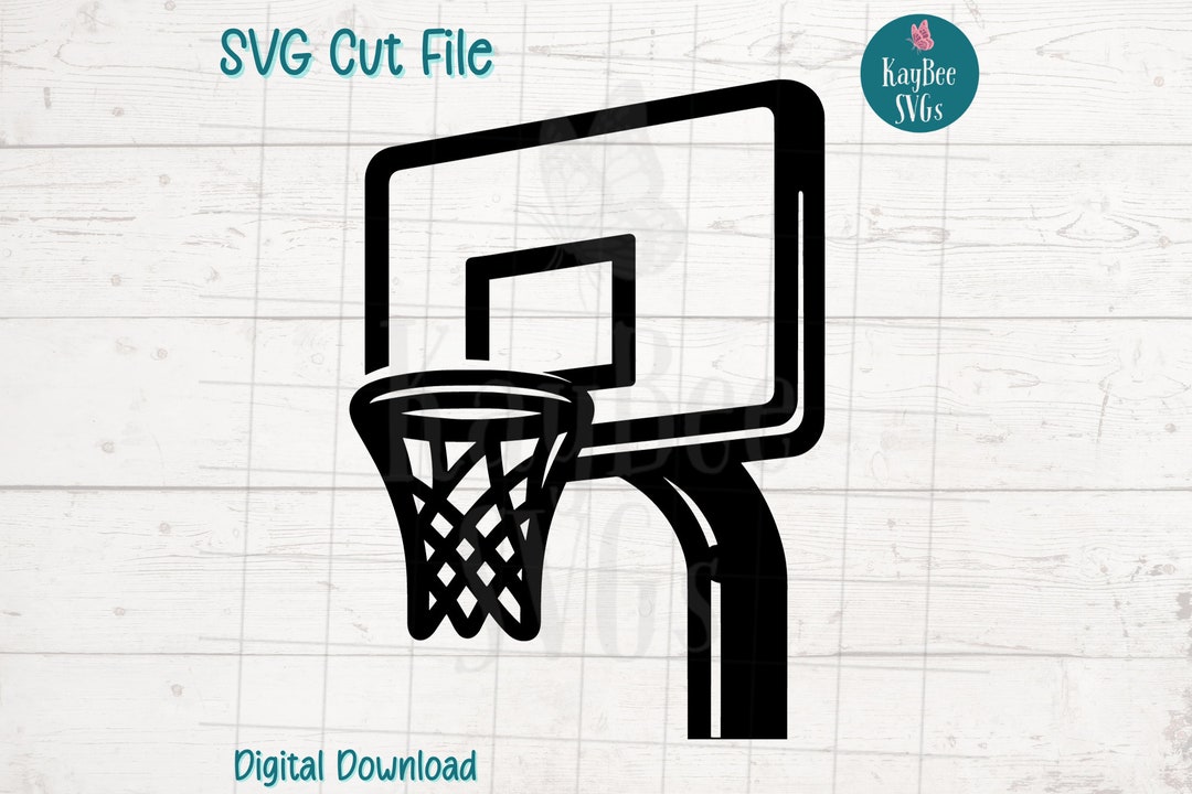 Basketball Hoop Goal SVG Digital Cut File for Cricut, Silhouette ...
