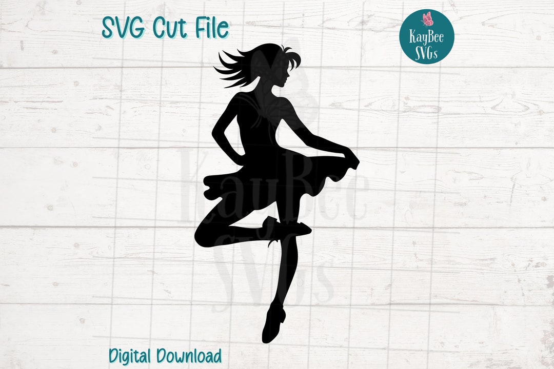 Irish Dancer SVG PNG Cut Files for Cricut, Silhouette Digital Download ...