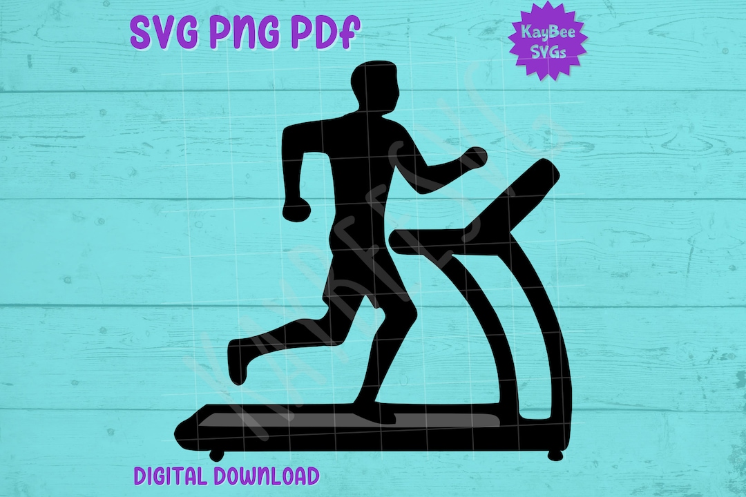Treadmill SVG PNG PDF Clipart Digital Cut File Download for Cricut ...