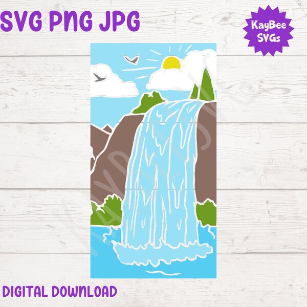 Waterfall Svg Cricut - Etsy