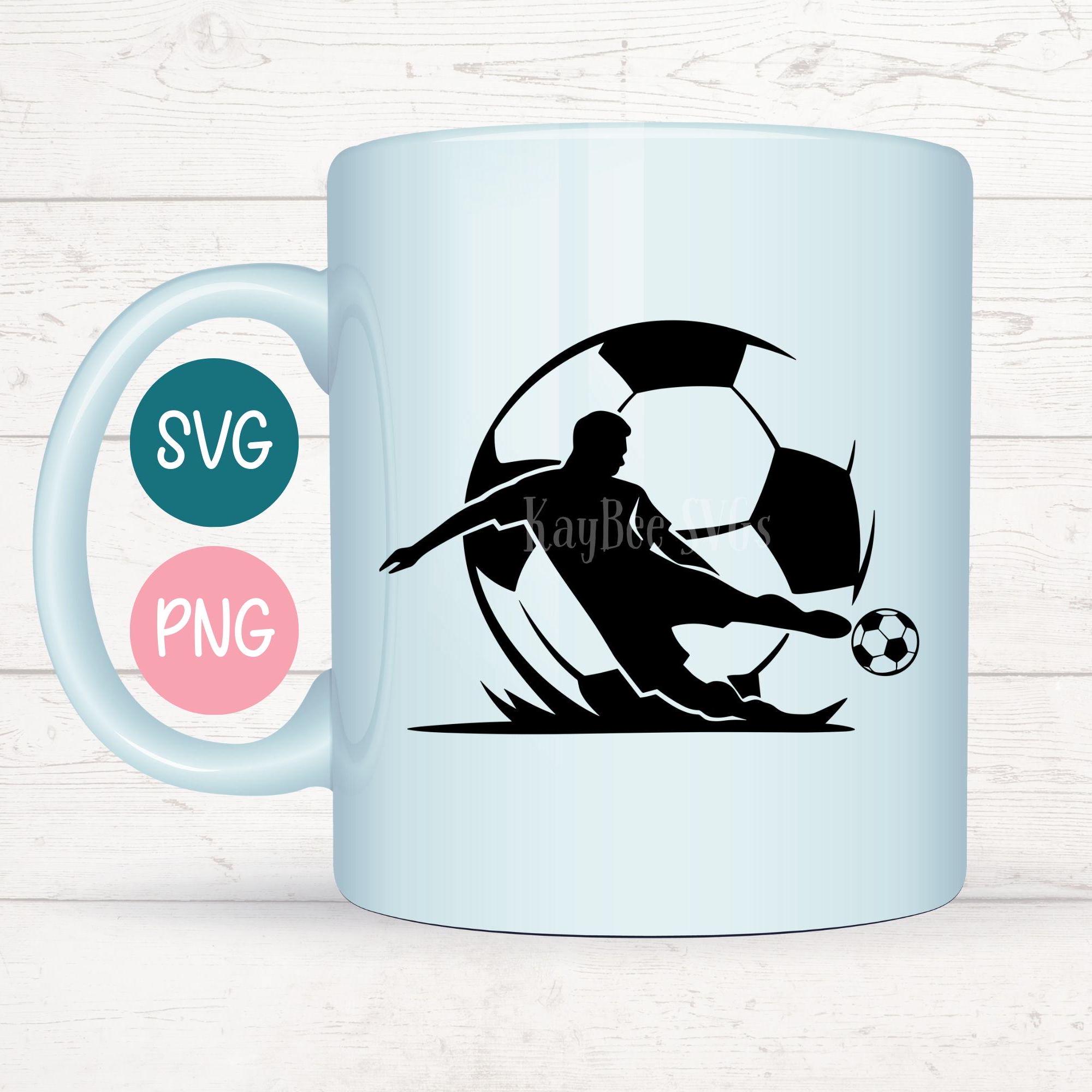 Soccer Player Silhouette SVG, Football Clipart, Sports Shirt Design ...