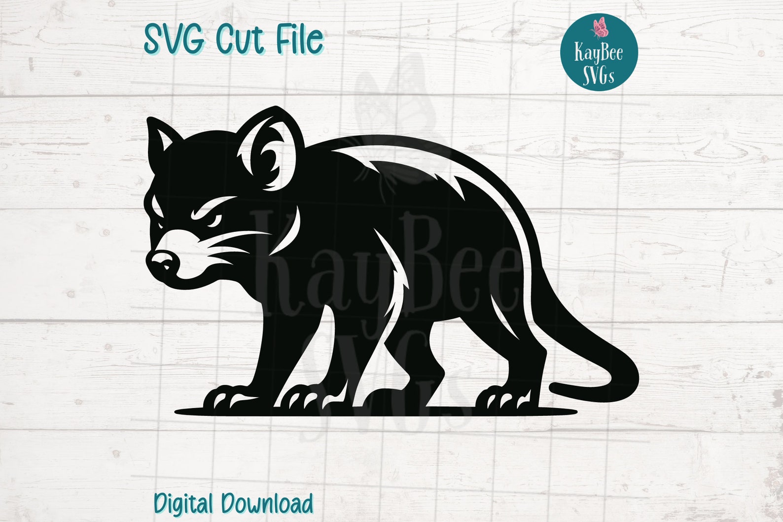 Tasmanian Devil SVG PNG Clipart Cut Files for Cricut, Silhouette, Laser ...