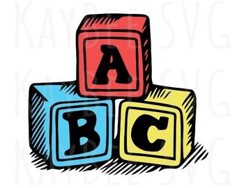 Baby Blocks Alphabet Svg - Etsy