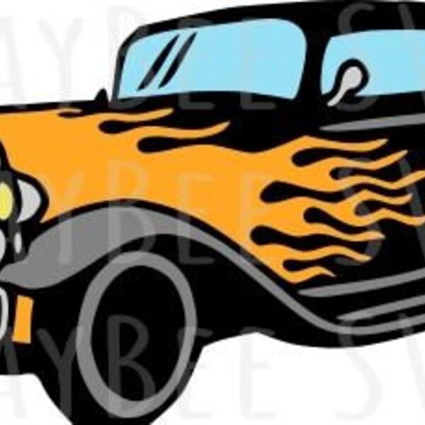 Hot Rod Svg - Etsy New Zealand