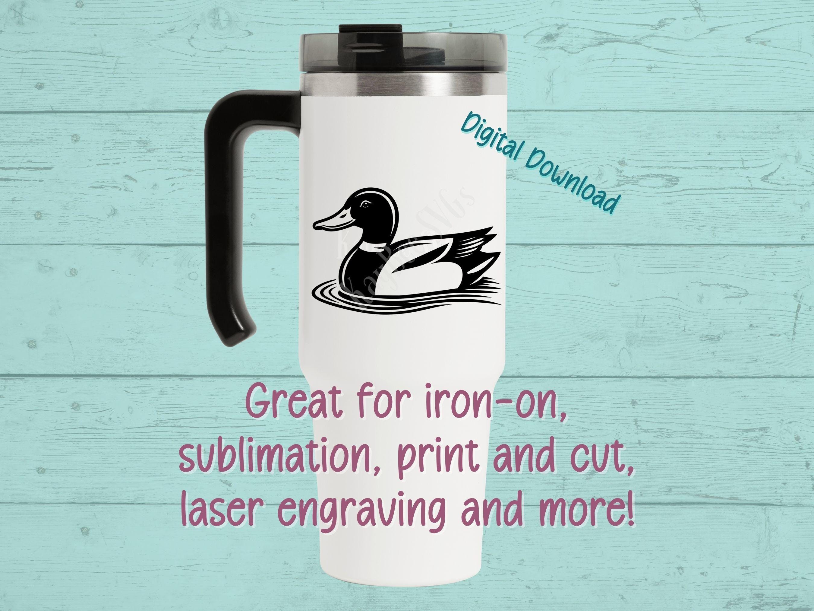 Swimming Duck SVG PNG Clipart Cut Files for Cricut, Silhouette, Laser ...