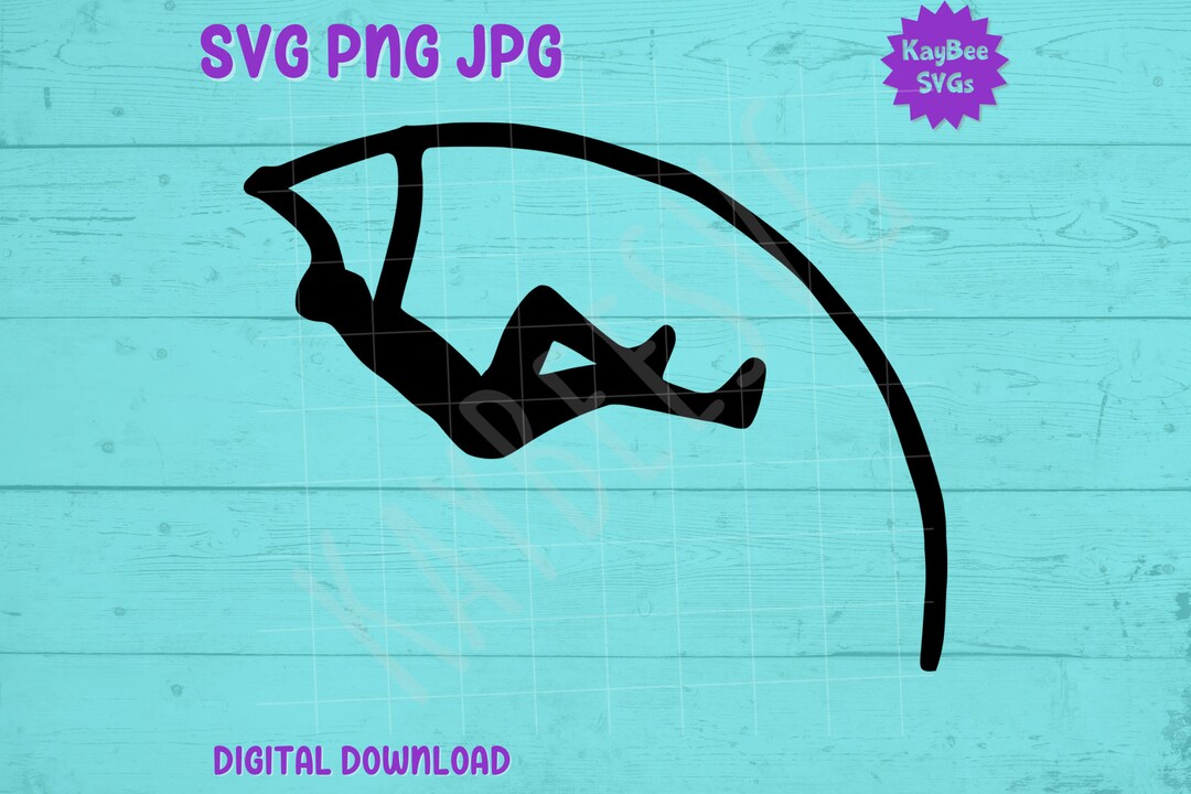 Pole Vault SVG PNG JPG Clipart Digital Cut File Download for Cricut ...
