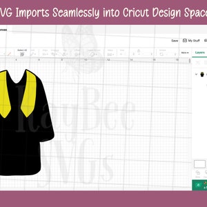 Graduation Robe SVG/PNG Cut Files for Cricut, Silhouette, Digital ...