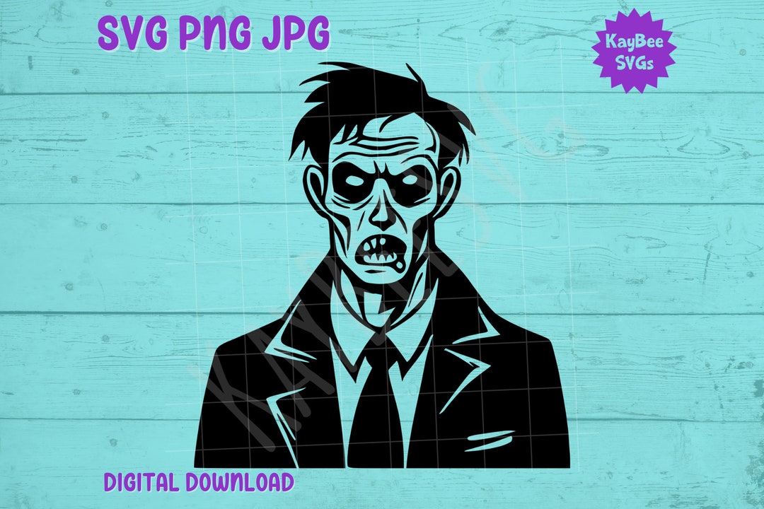 Zombie SVG PNG JPG Clipart Digital Cut File Download for Cricut ...